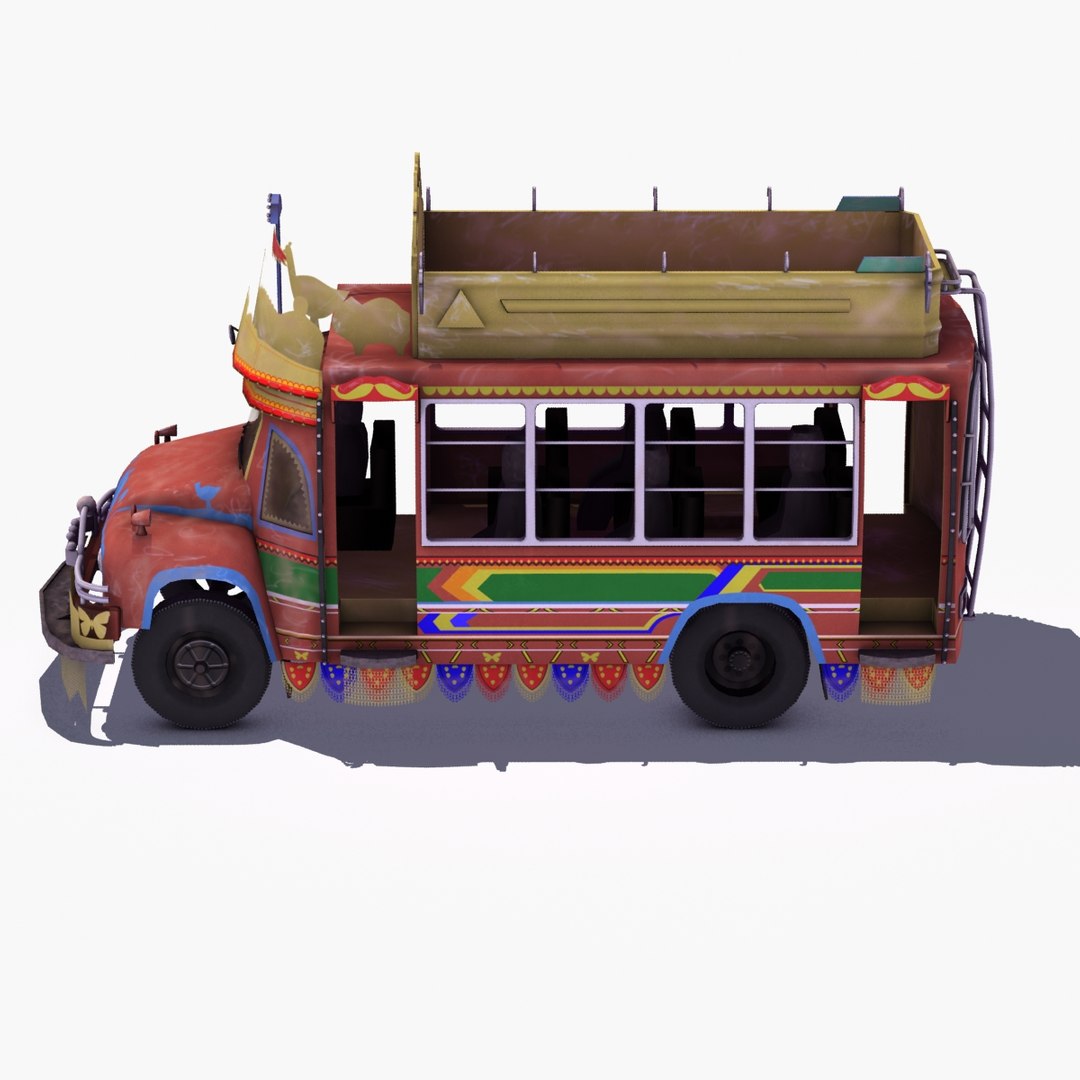 Asian Jingle Truck Bus 3d Max