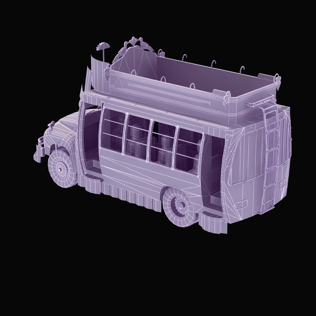 Asian Jingle Truck Bus 3d Max