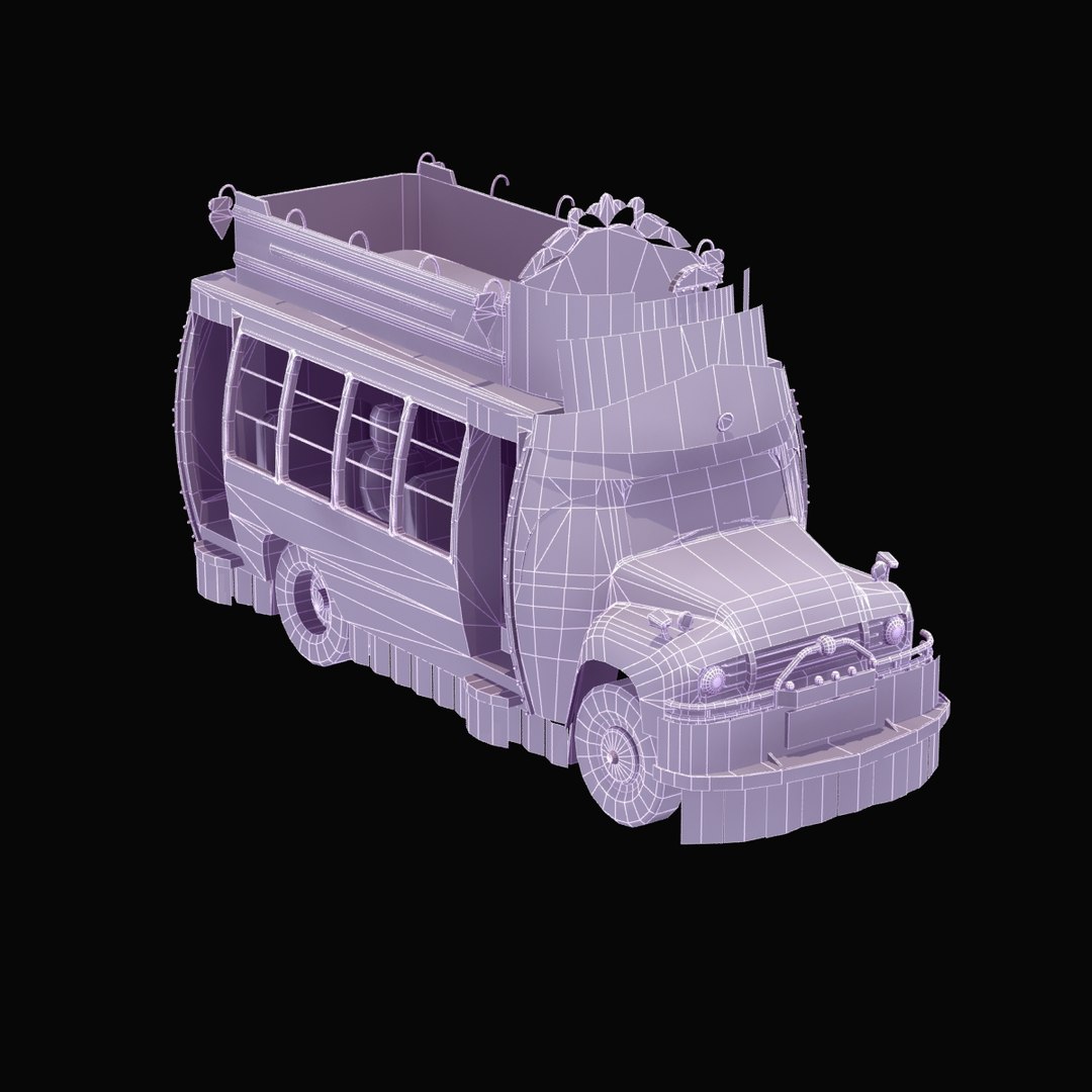 Asian Jingle Truck Bus 3d Max