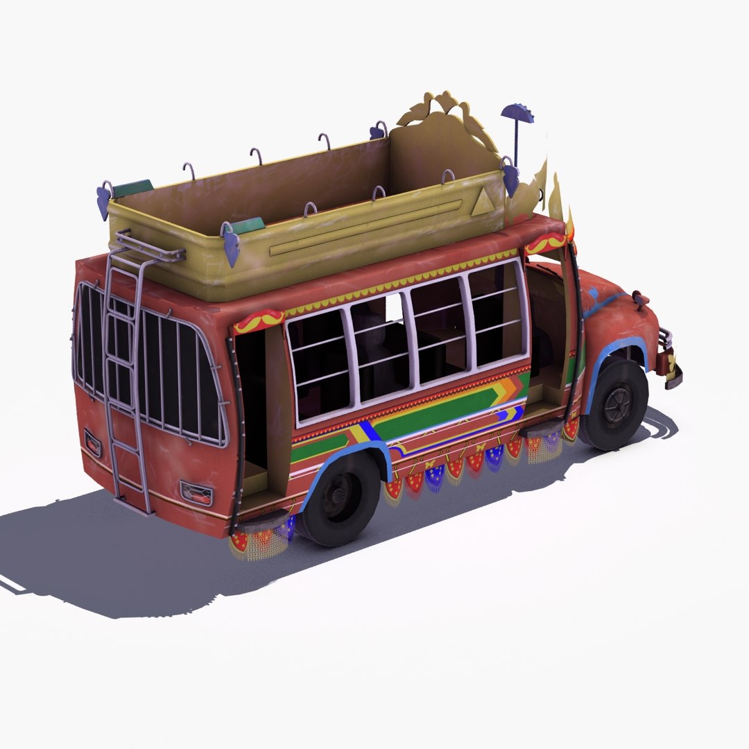 Asian Jingle Truck Bus 3d Max