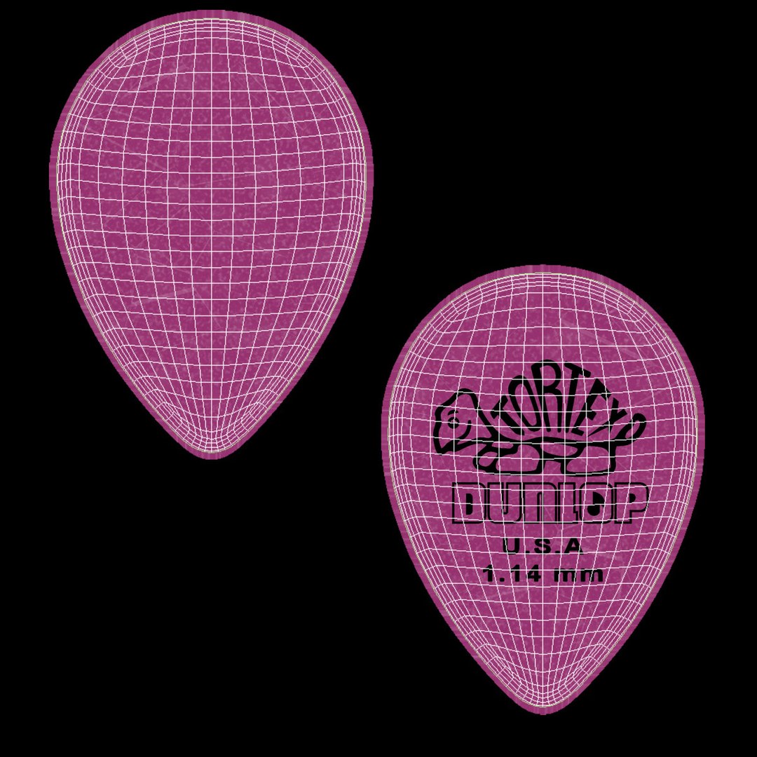 3d Plectrum 05 Model