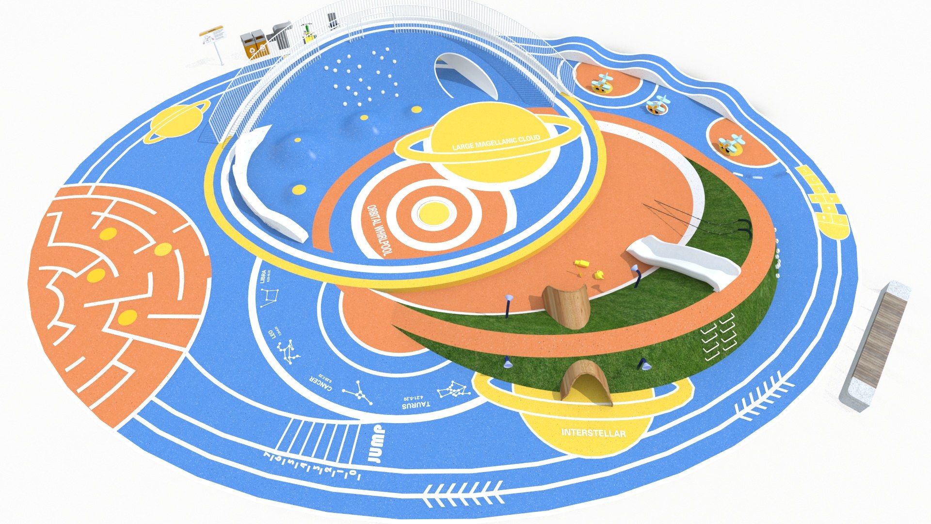 Interstellar Travel Theme Playground 3D Model - TurboSquid 2226720