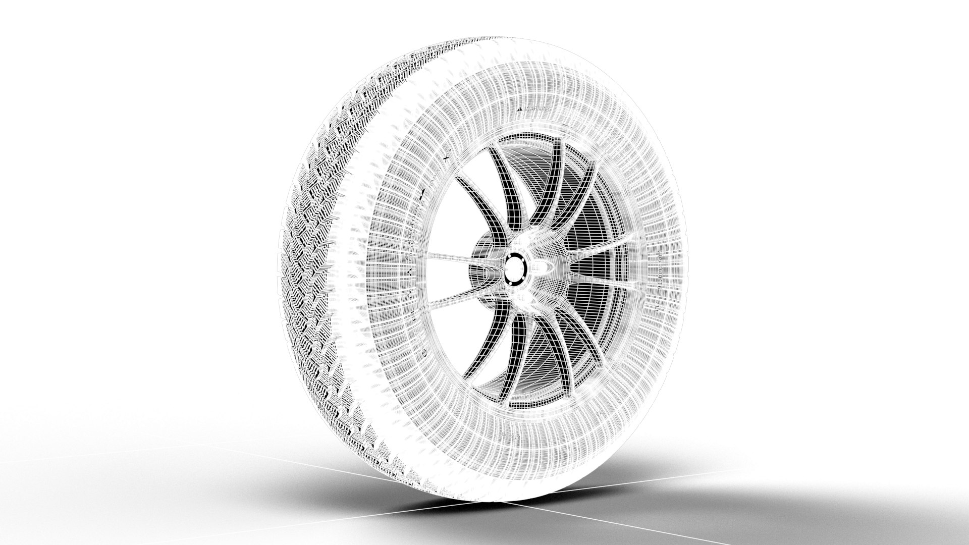 3D Radial Tire Alpin model - TurboSquid 1794842