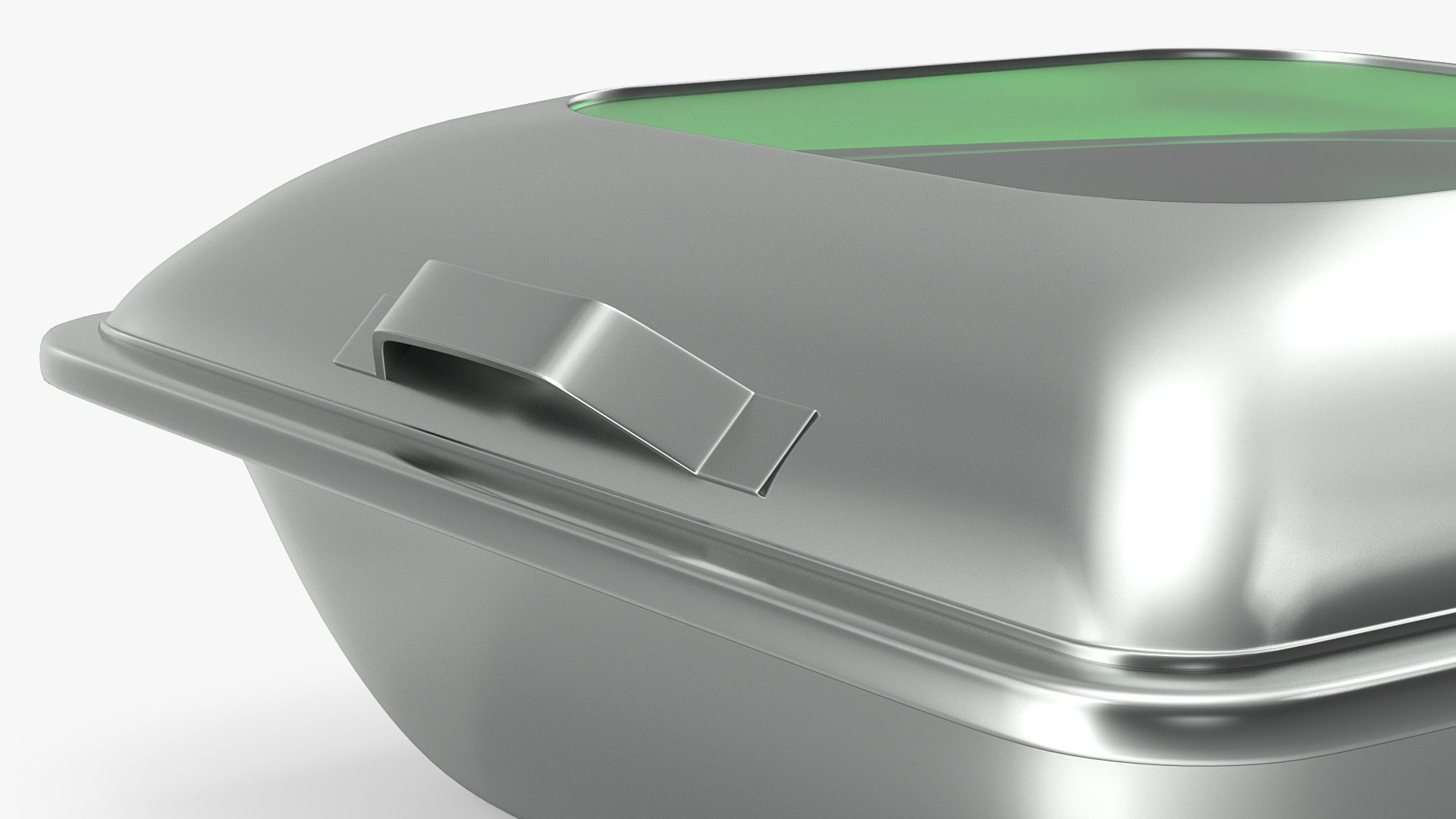 Square induction chafer glass 3D model - TurboSquid 1581979