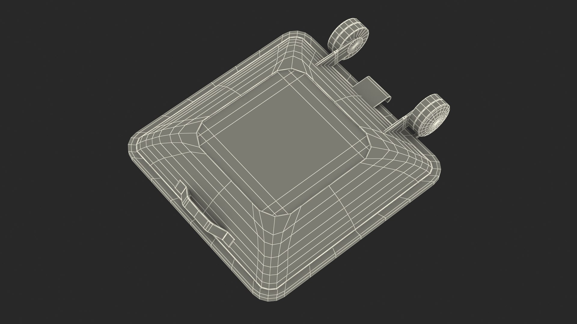 Square induction chafer glass 3D model - TurboSquid 1581979