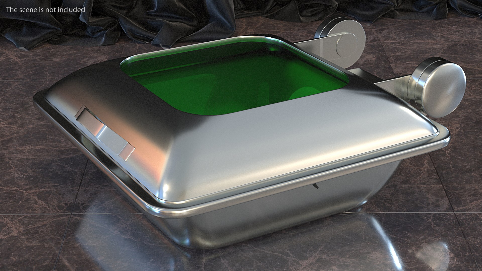 Square induction chafer glass 3D model - TurboSquid 1581979