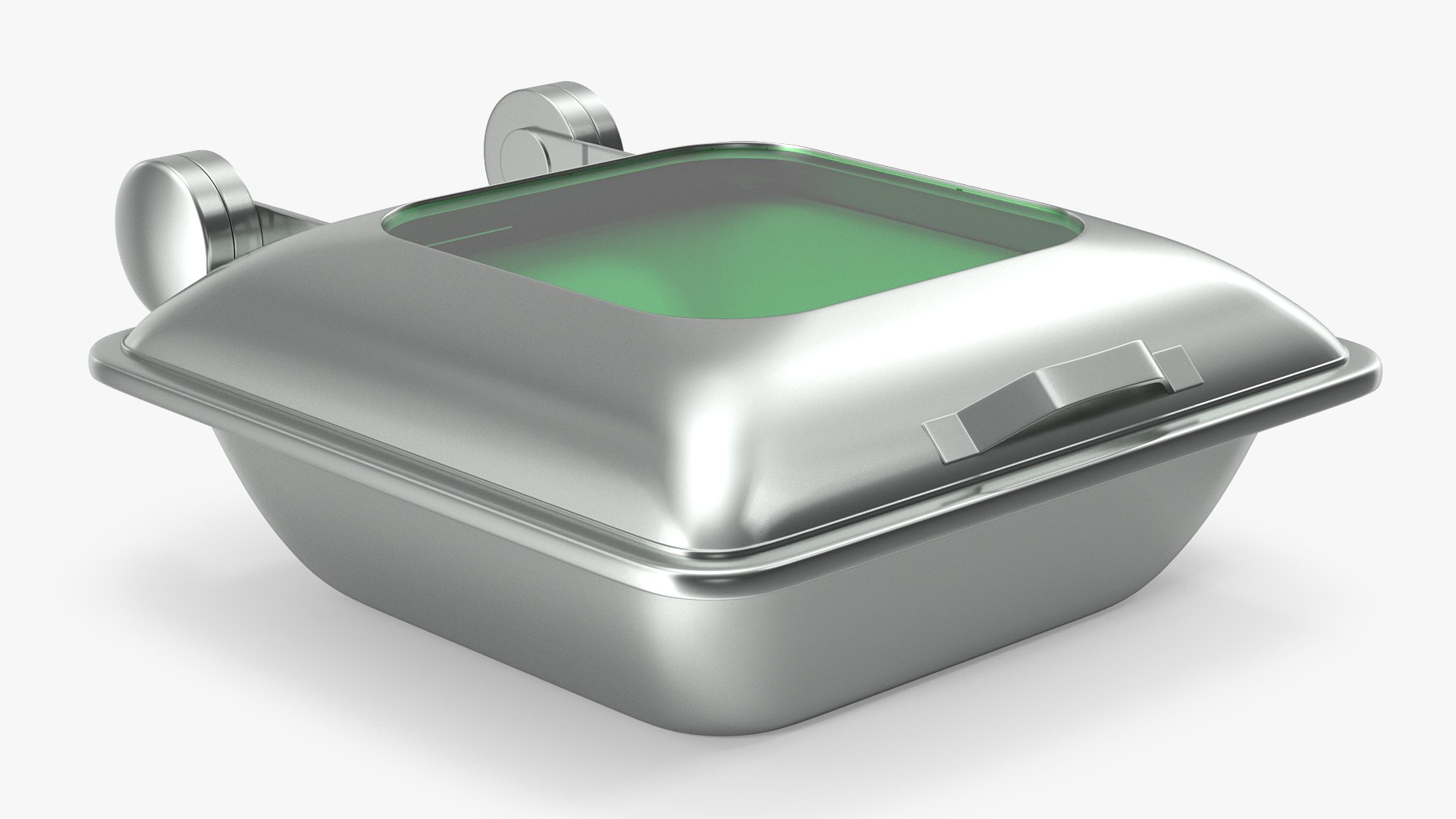 Square induction chafer glass 3D model - TurboSquid 1581979