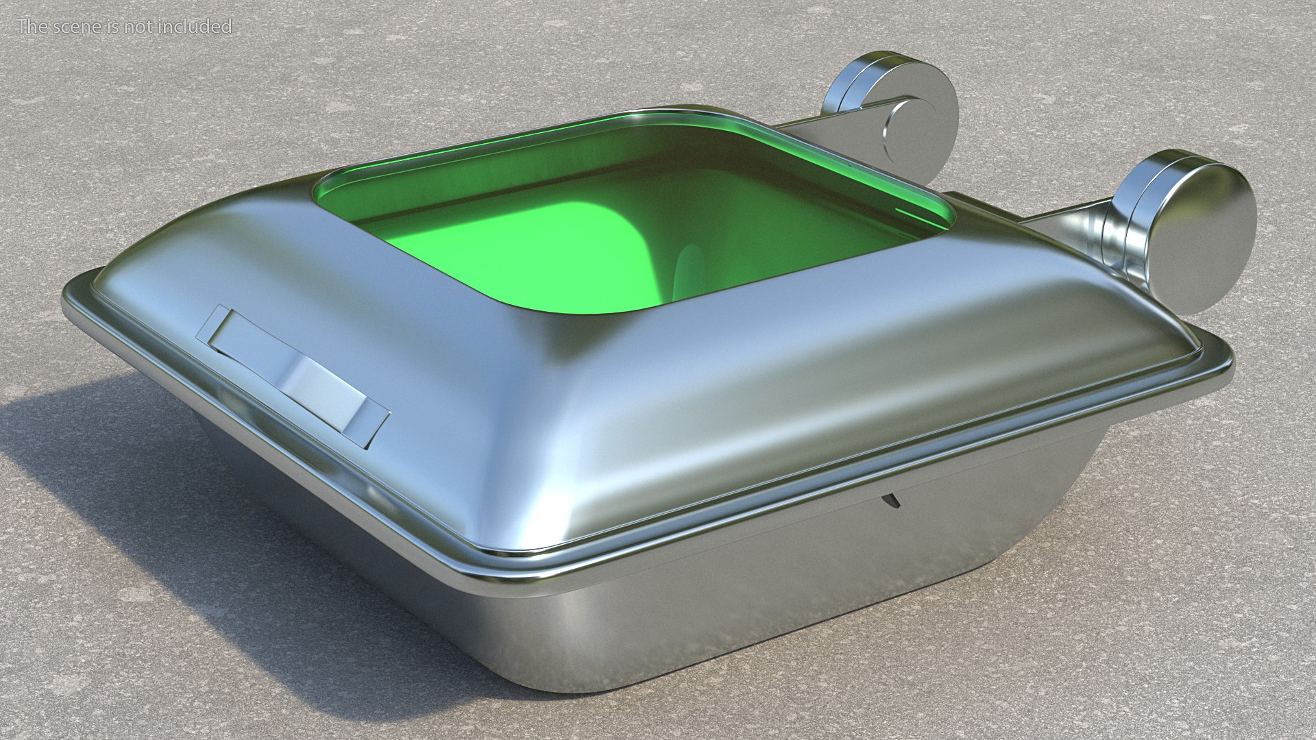 Square induction chafer glass 3D model - TurboSquid 1581979