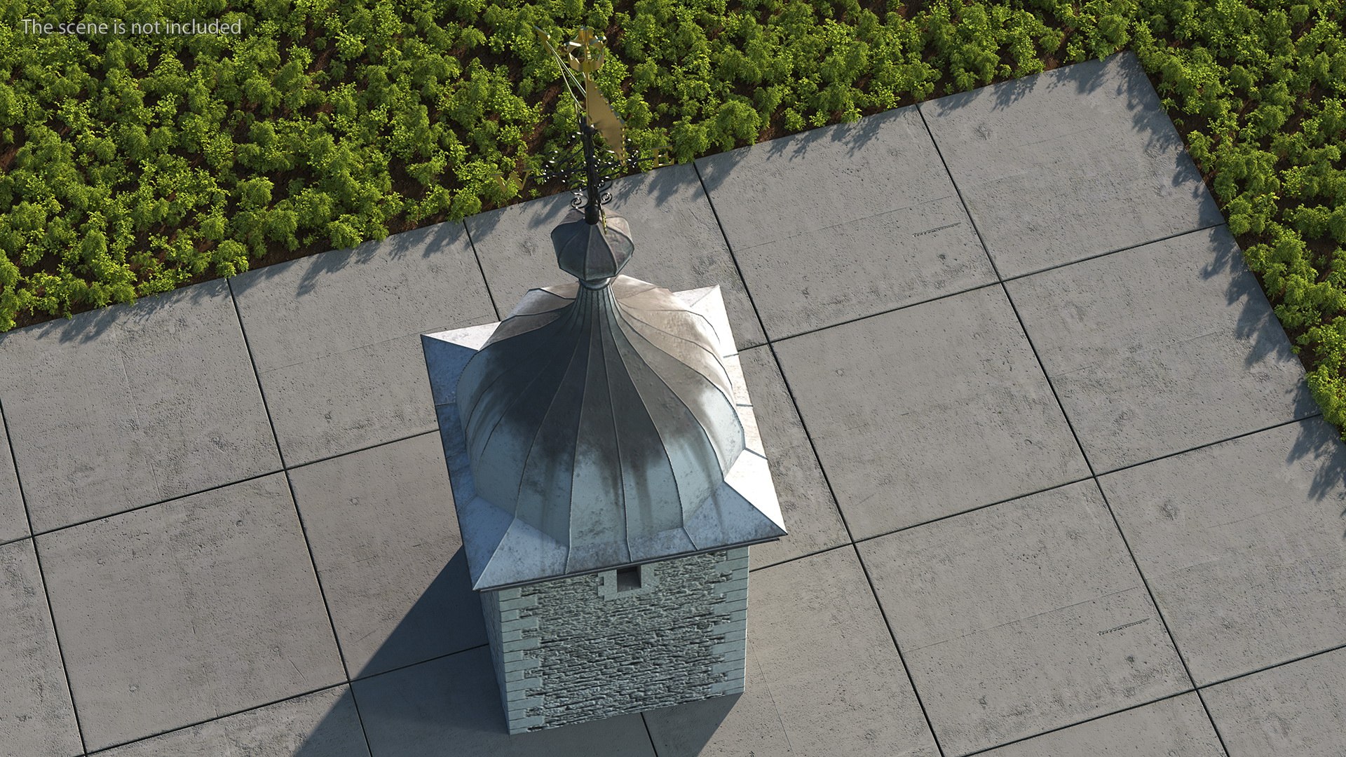 Ancient Tower of Castle with Weather Vane model - TurboSquid 1816823