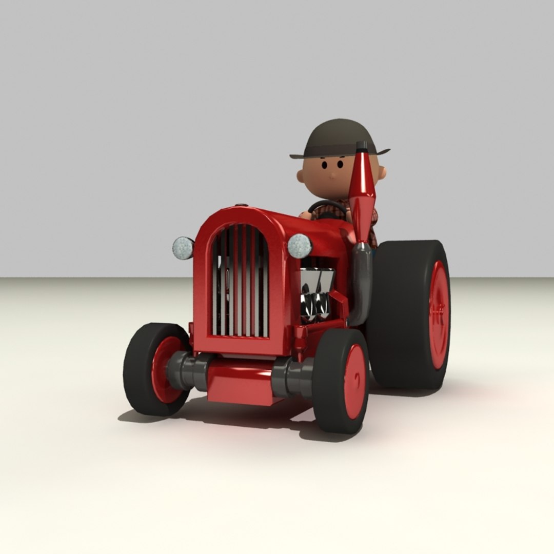 Tractor Man Model - TurboSquid 1219615
