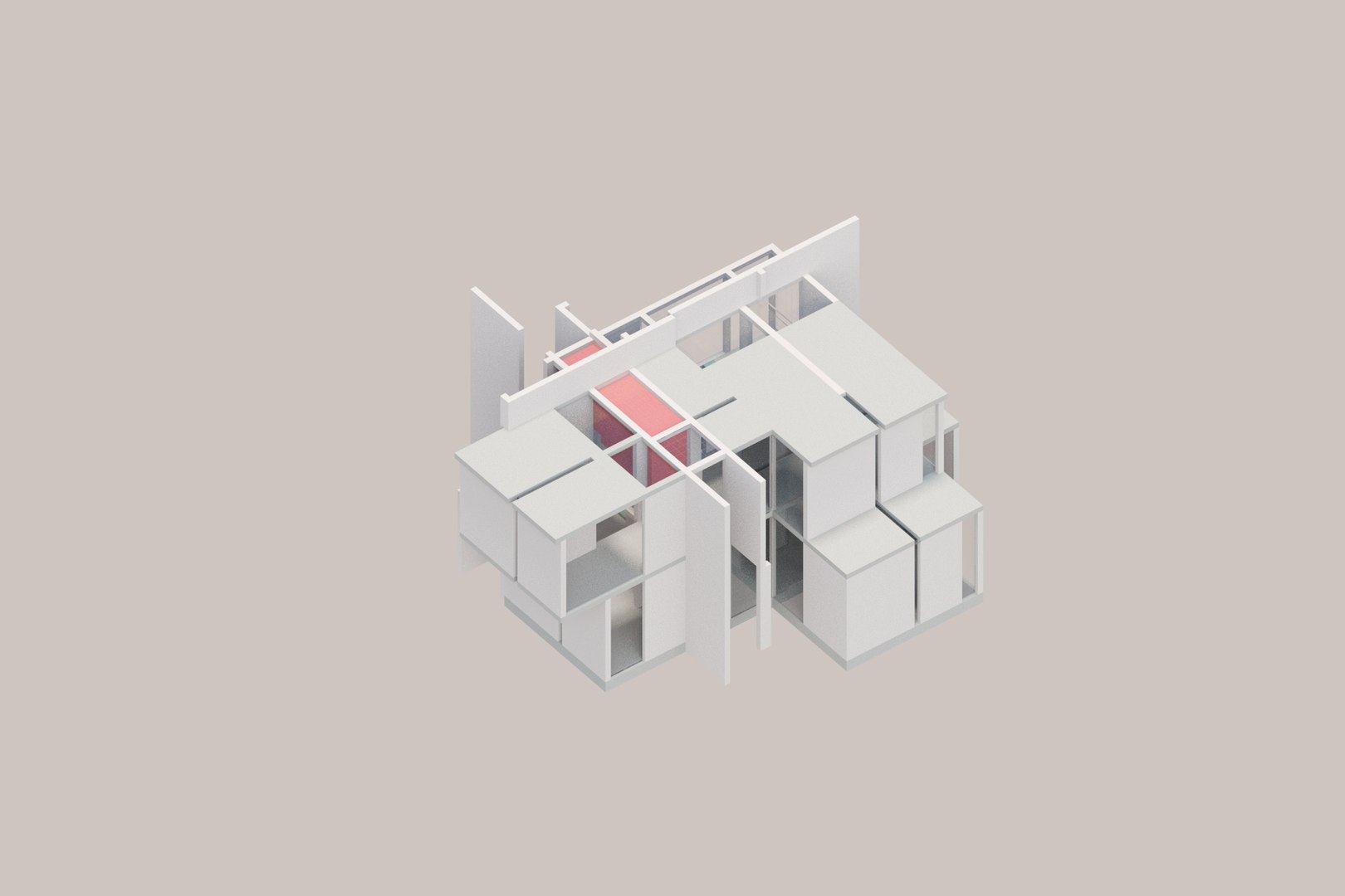 Peter Eisenman House VI 3D Model - TurboSquid 2335207