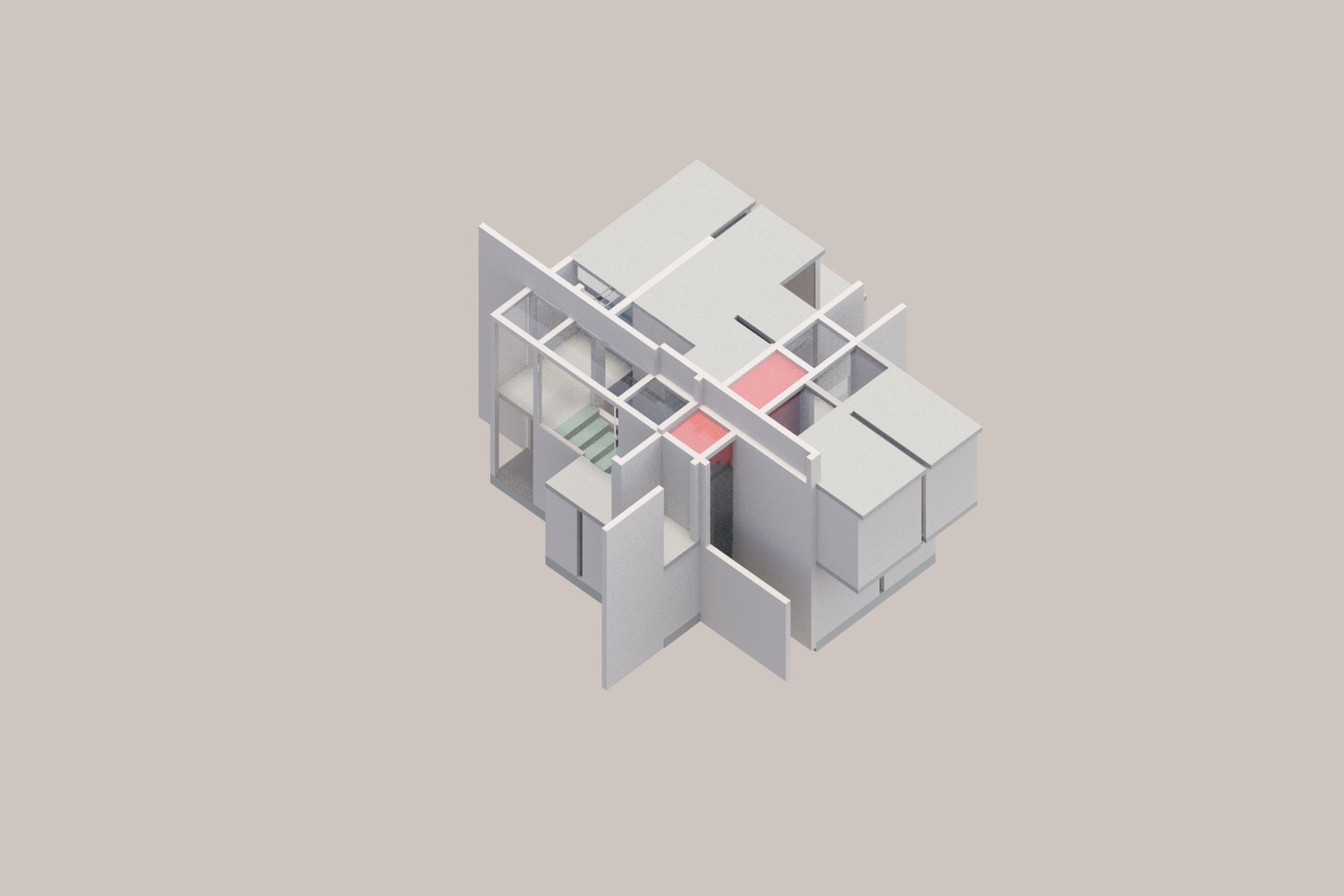 Peter Eisenman House VI 3D Model - TurboSquid 2335207