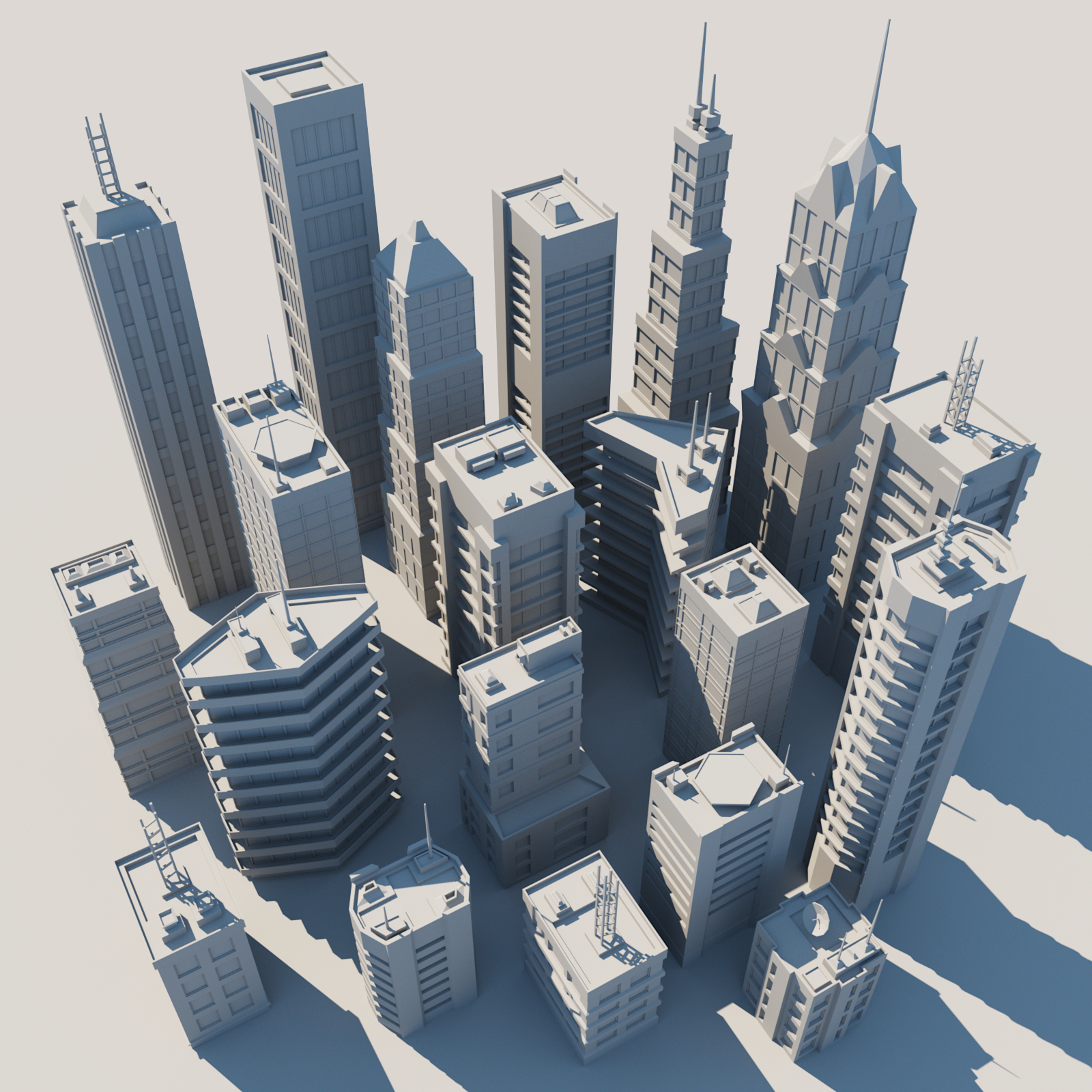 City buildings 3D - TurboSquid 1686249