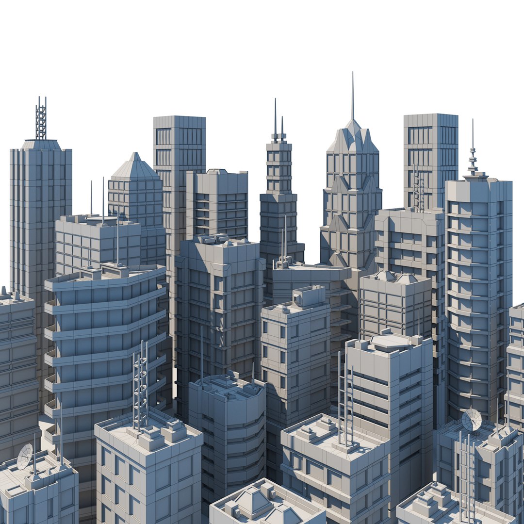 City Buildings 3D - TurboSquid 1686249