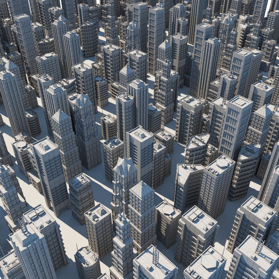 City Buildings 3D - TurboSquid 1686249
