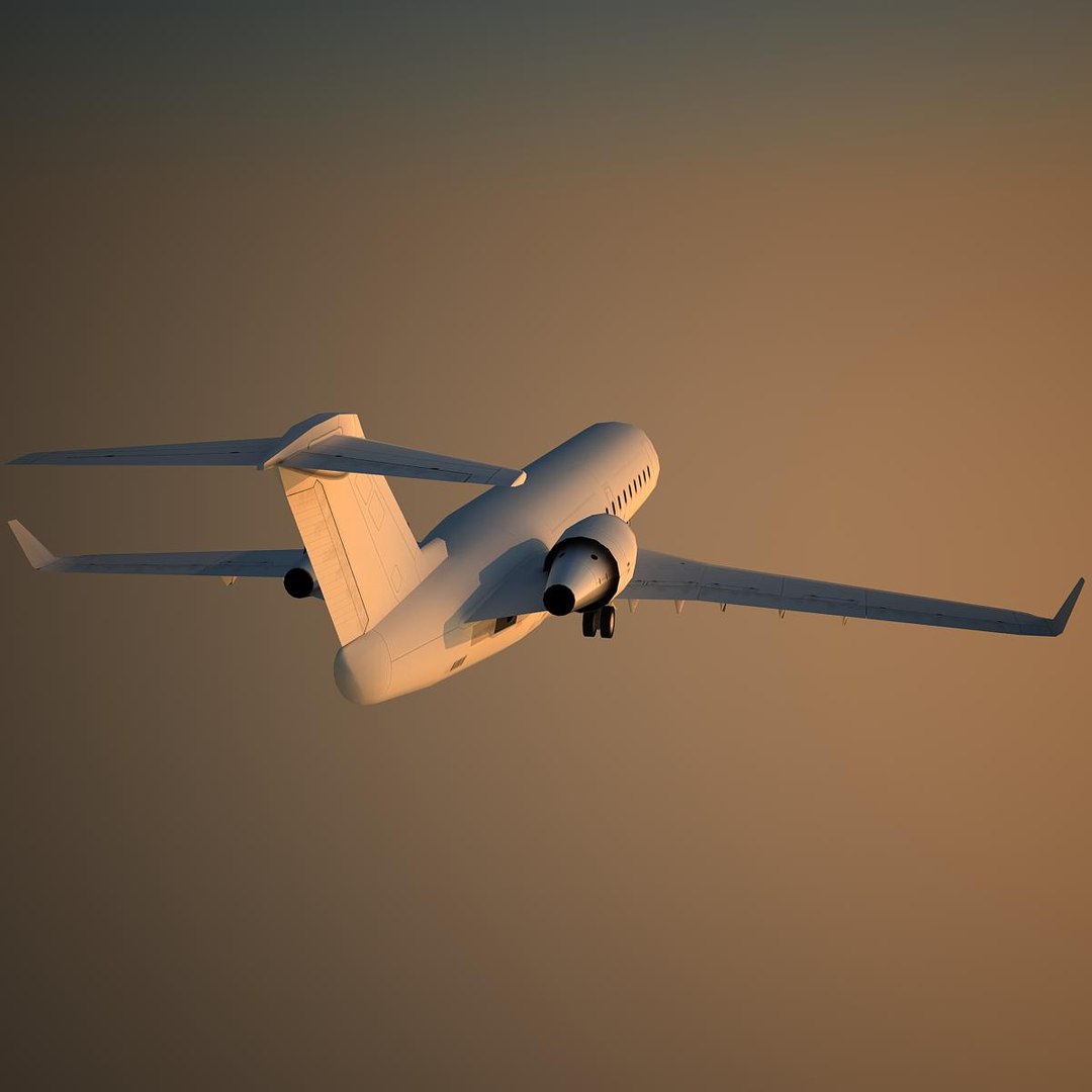 3d Bombardier Challenger Basic Model