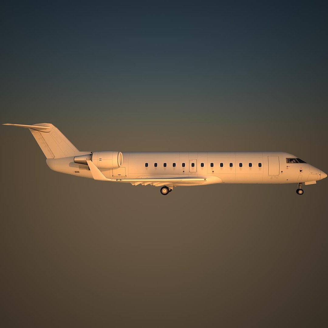 3d Bombardier Challenger Basic Model