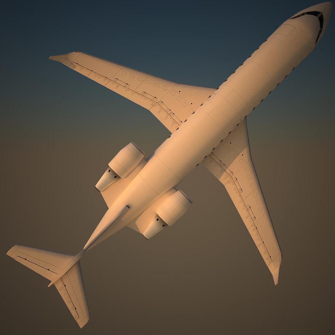 3d Bombardier Challenger Basic Model