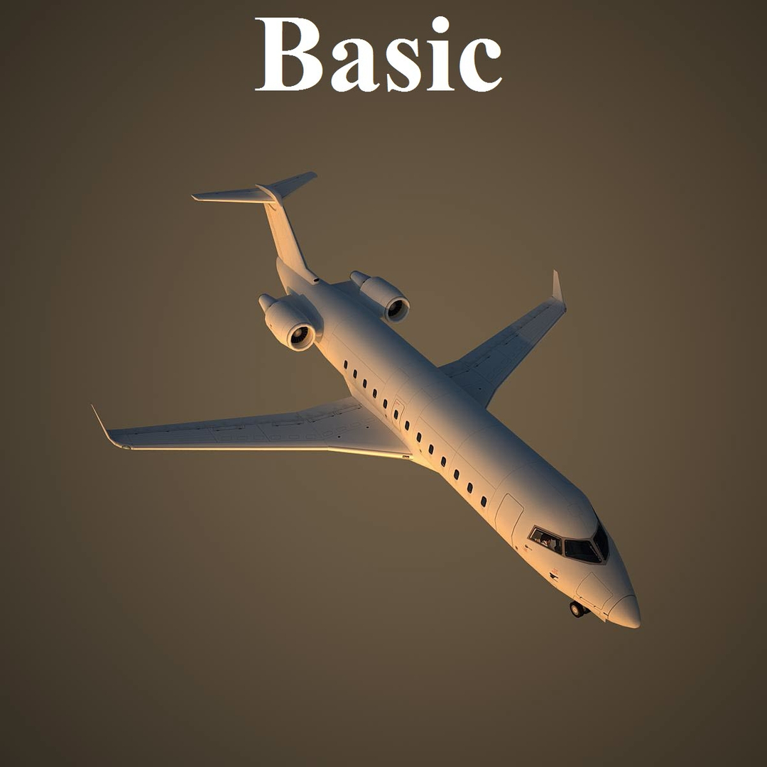 3d Bombardier Challenger Basic Model