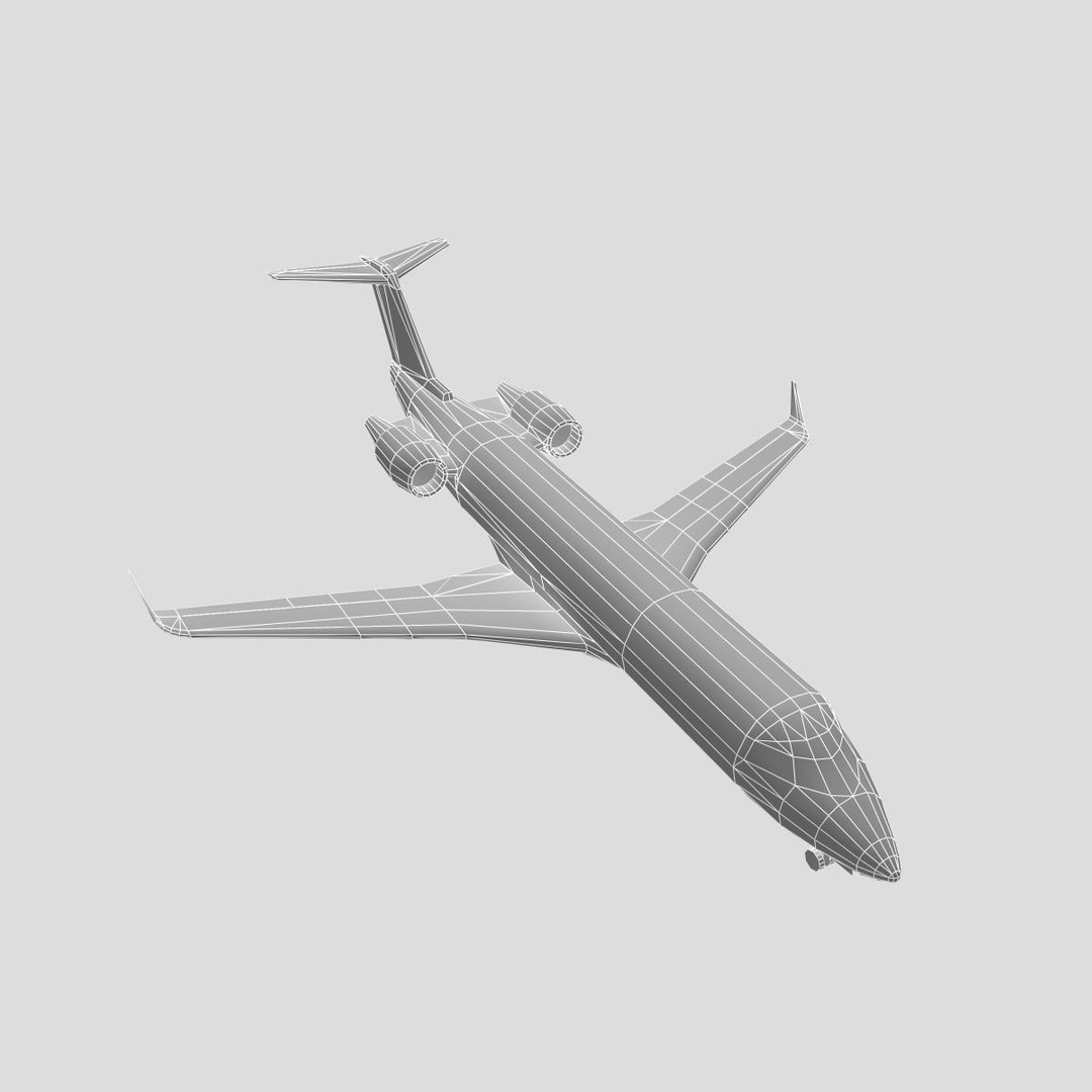 3d Bombardier Challenger Basic Model
