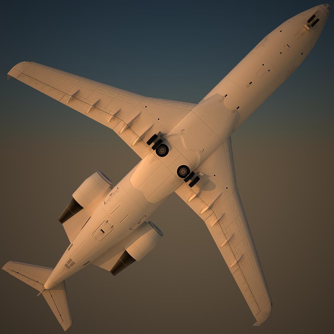 3d Bombardier Challenger Basic Model