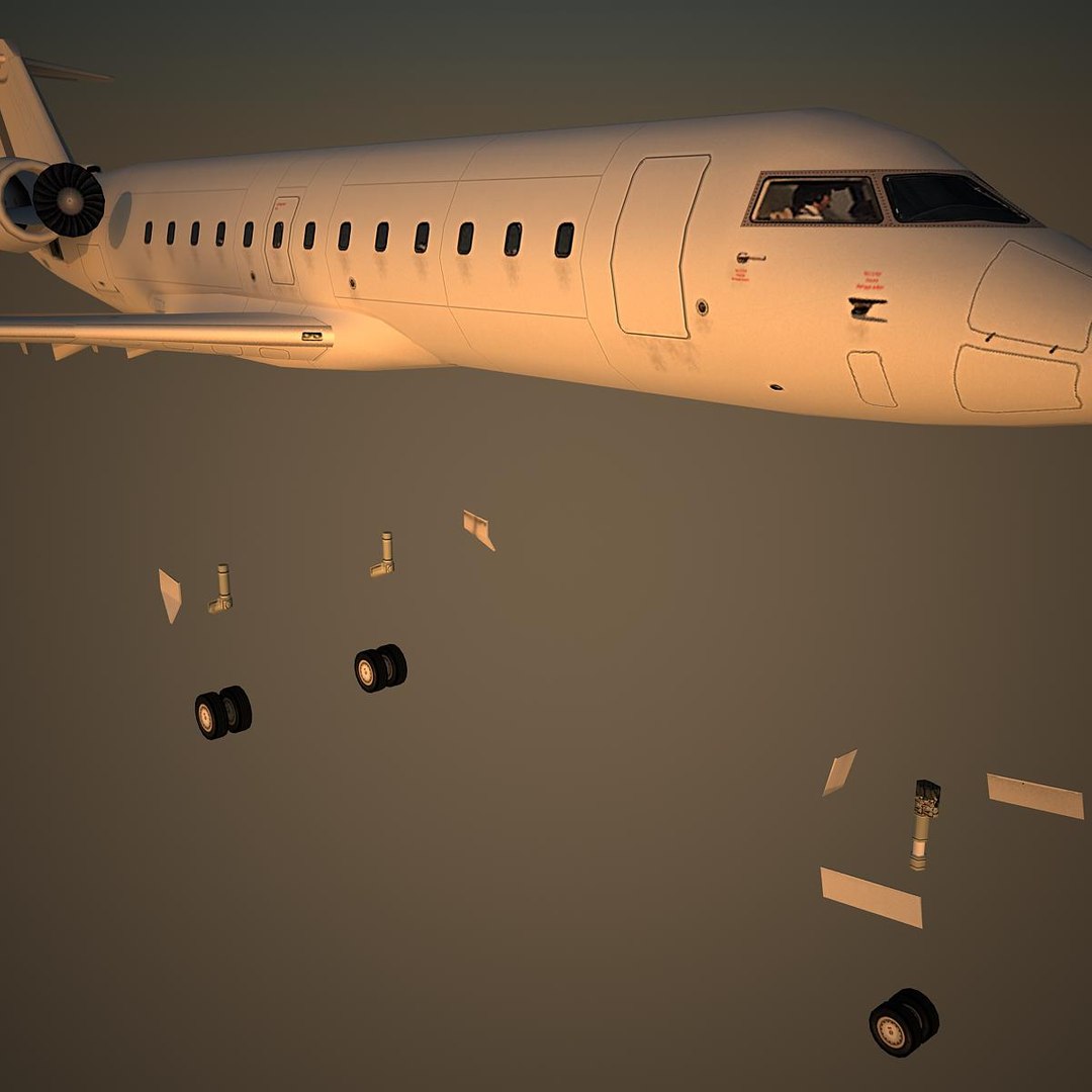 3d Bombardier Challenger Basic Model