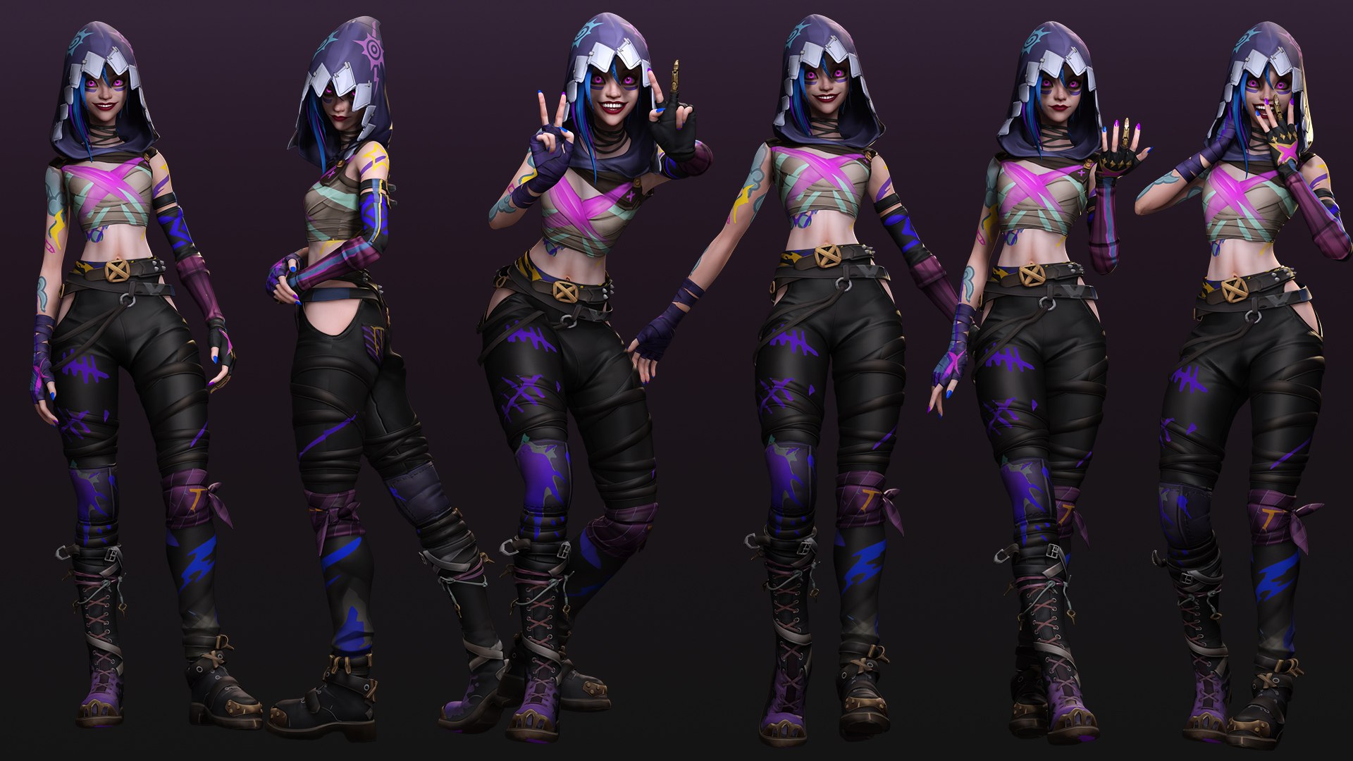 Arcane Prodigy Jinx 3D Model - TurboSquid 2325473