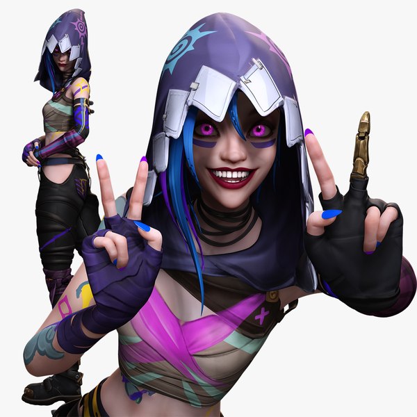 Jinx arcano 2 Prodígio Modelo 3D - TurboSquid 2325473