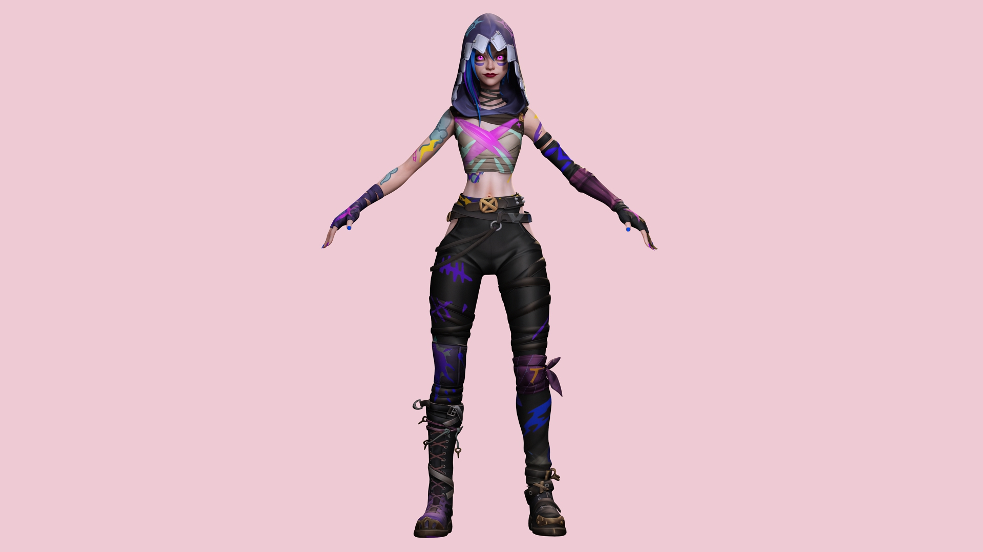 Arcane Prodigy Jinx 3D Model - TurboSquid 2325473