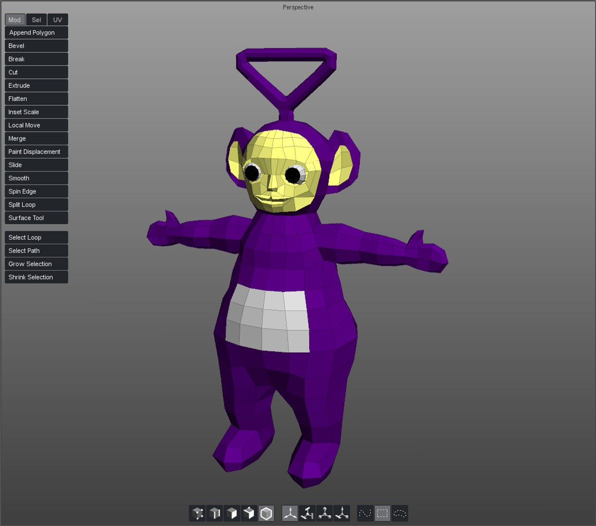 3ds Max Funny Teletubby
