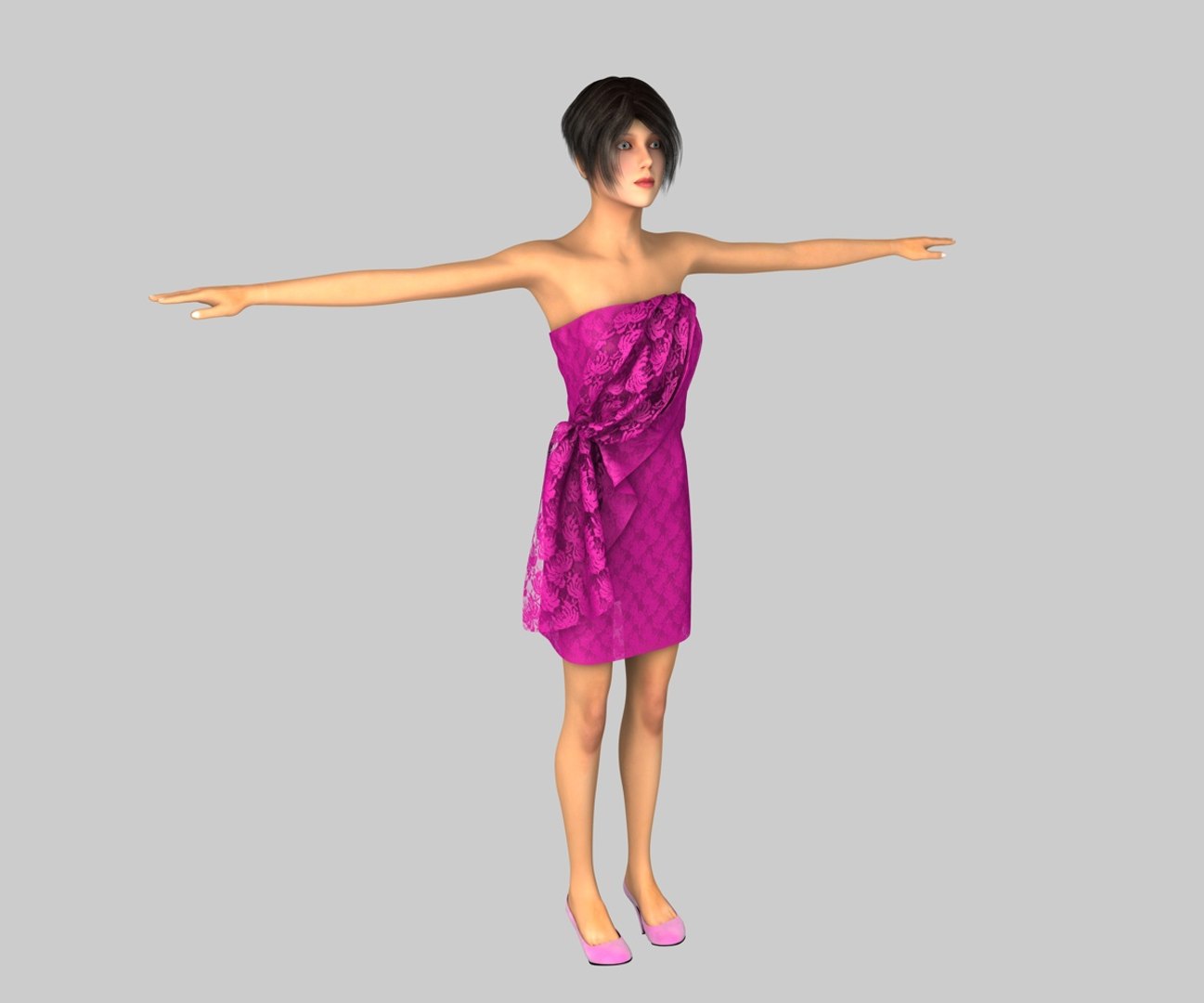 Abby Female Character C4d