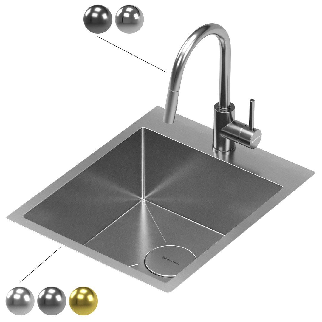 3D OMOIKIRI Akisame Kitchen Sink - TurboSquid 2288142