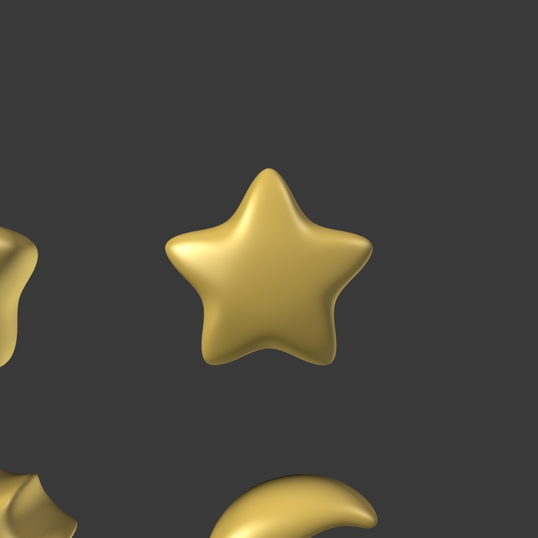 Cartoon Stars Pack 3D model - TurboSquid 1790951