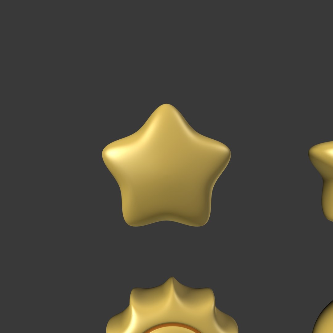 Cartoon Stars Pack 3D model - TurboSquid 1790951