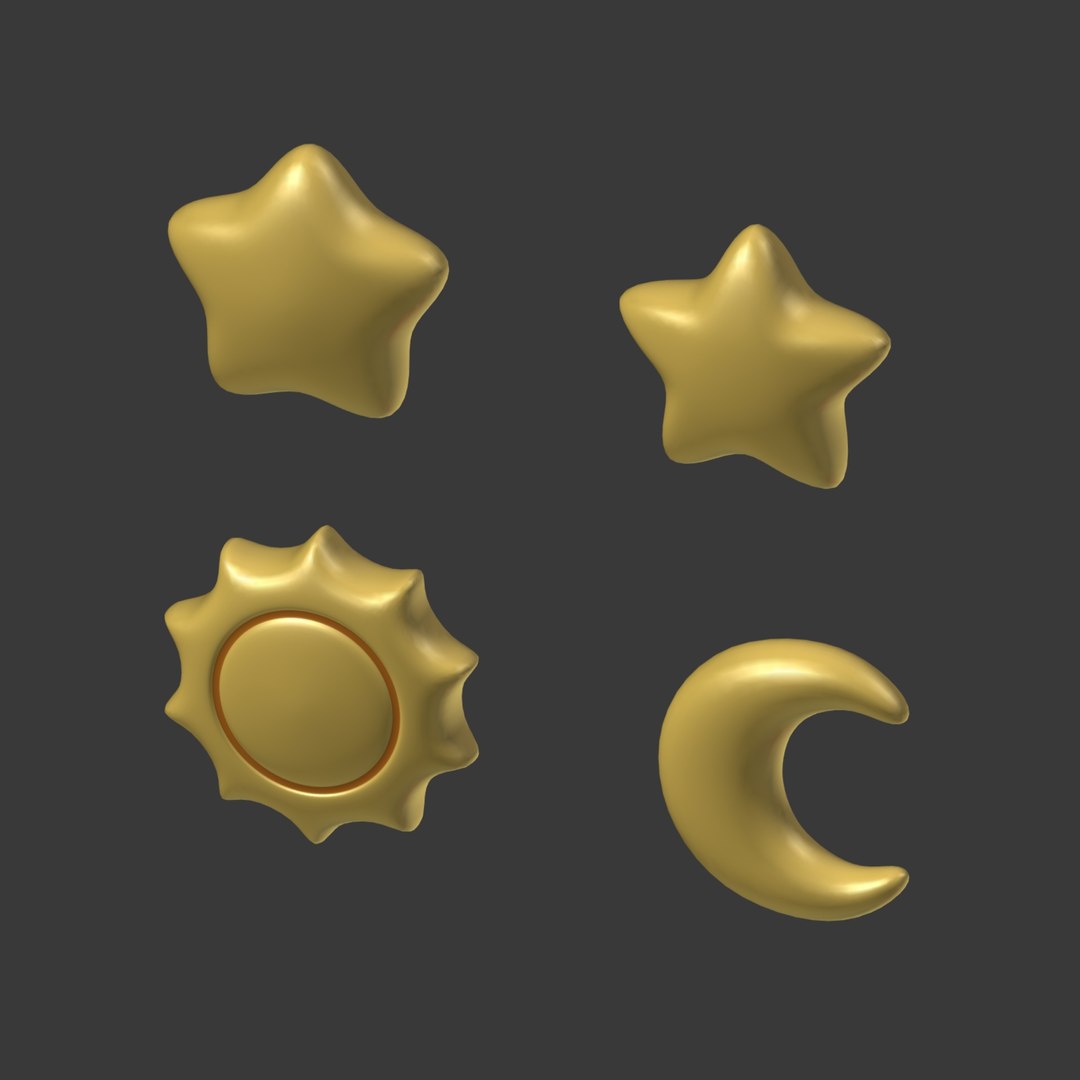 Cartoon Stars Pack 3D model - TurboSquid 1790951