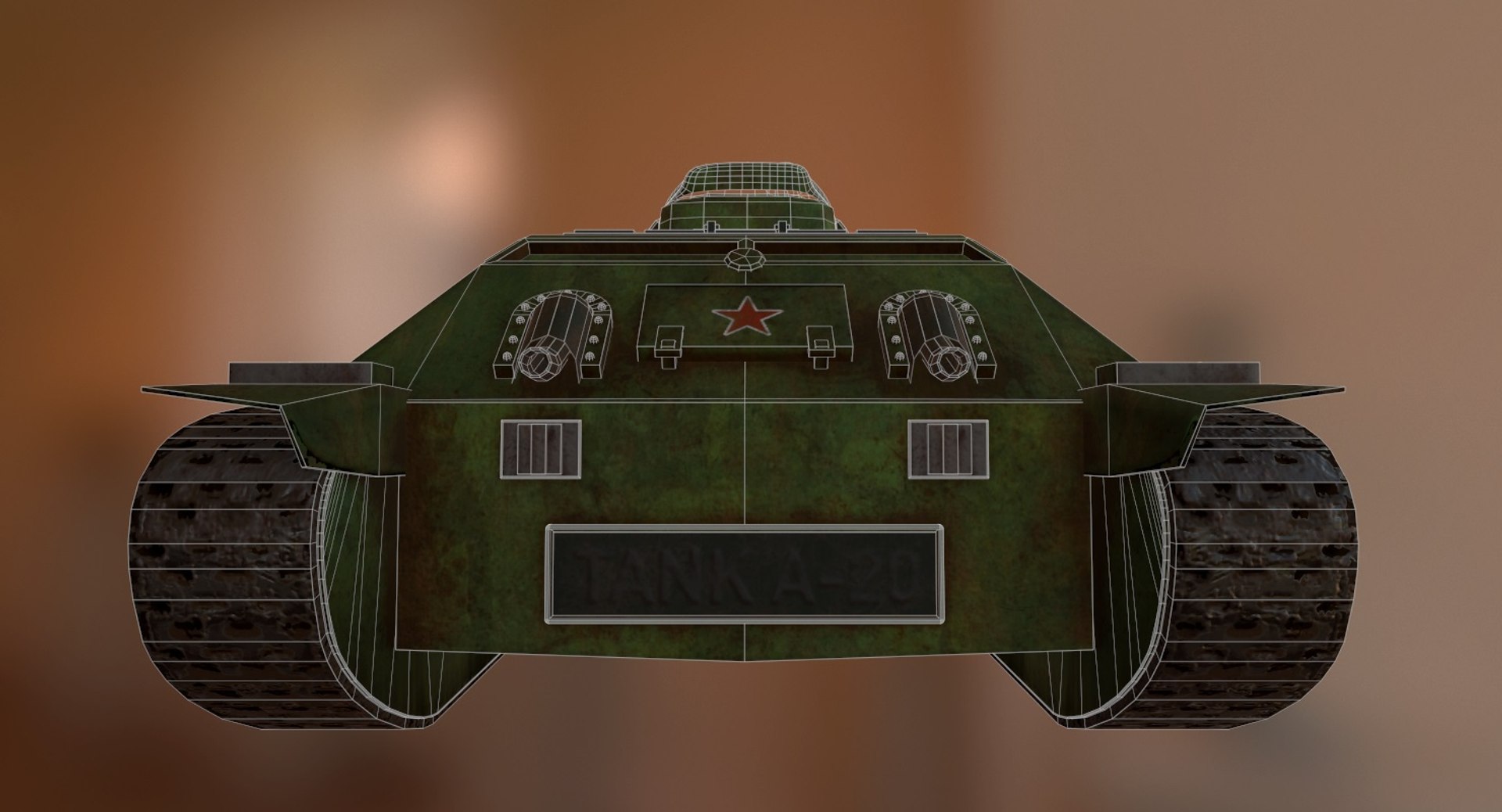 3D Tank A-20 - TurboSquid 1213339