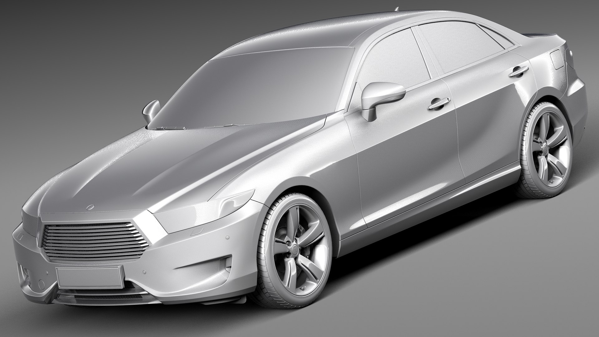 3D Generic Sedan mid-class 2015 - TurboSquid 2054612