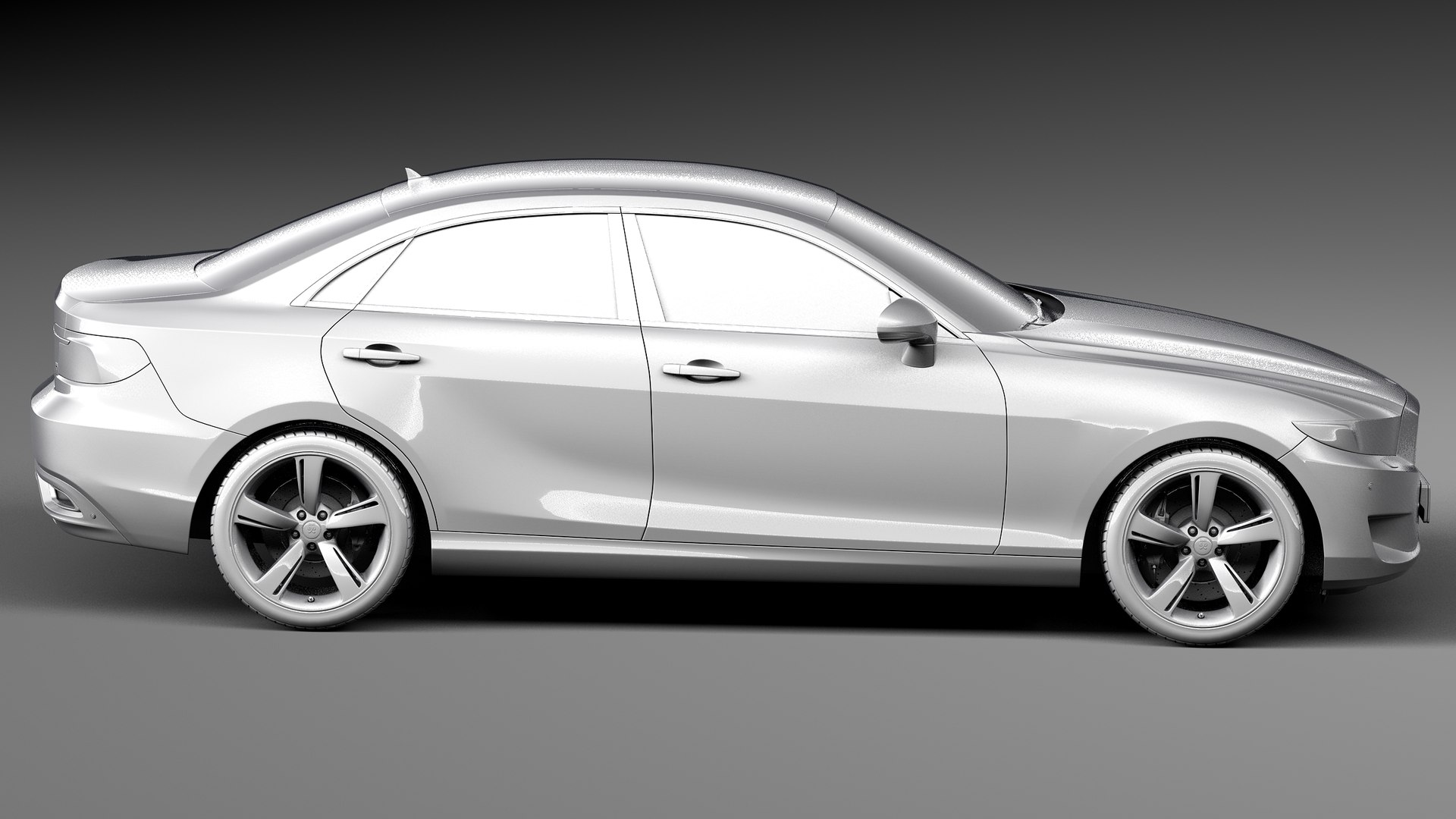 3D Generic Sedan mid-class 2015 - TurboSquid 2054612