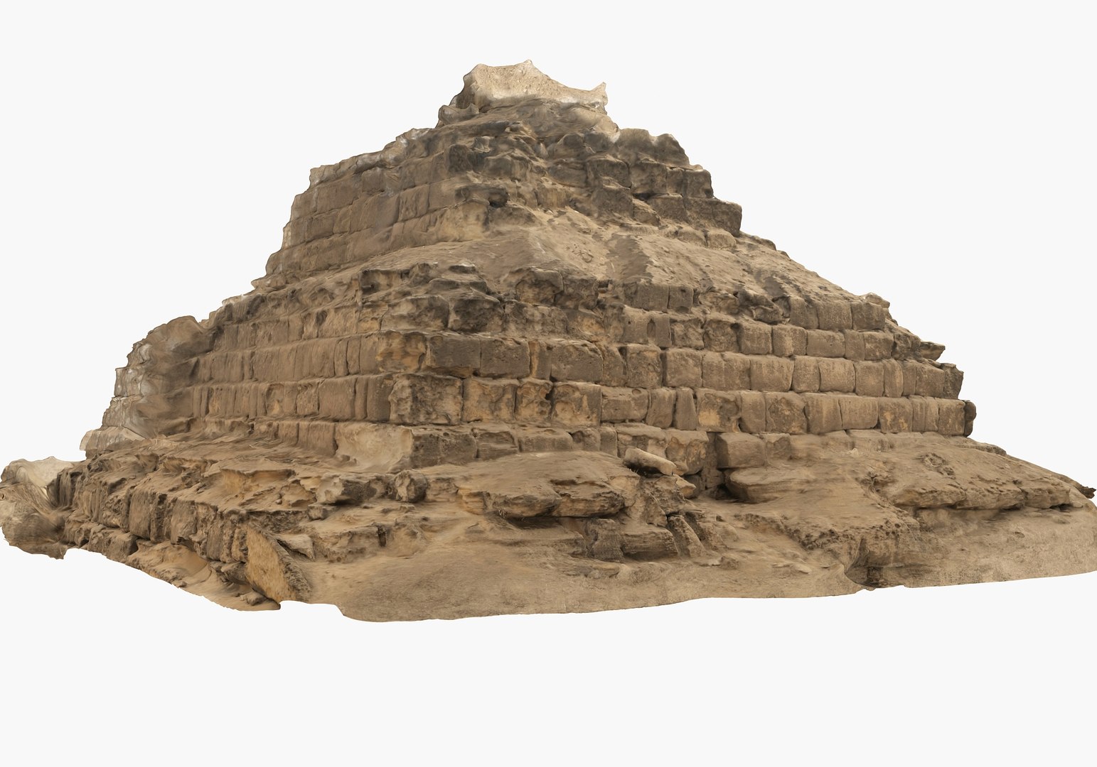 The Little Pyramid Of Giza Scan Ultra HD 16K 3D Model - TurboSquid 2031024