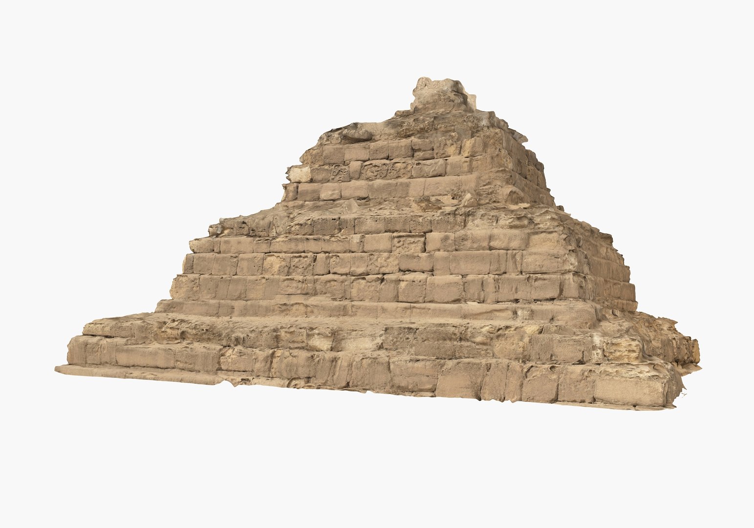 The Little Pyramid Of Giza Scan Ultra HD 16K 3D Model - TurboSquid 2031024