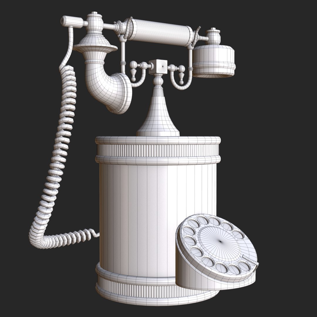 3D model retro vintage phone - TurboSquid 1416704