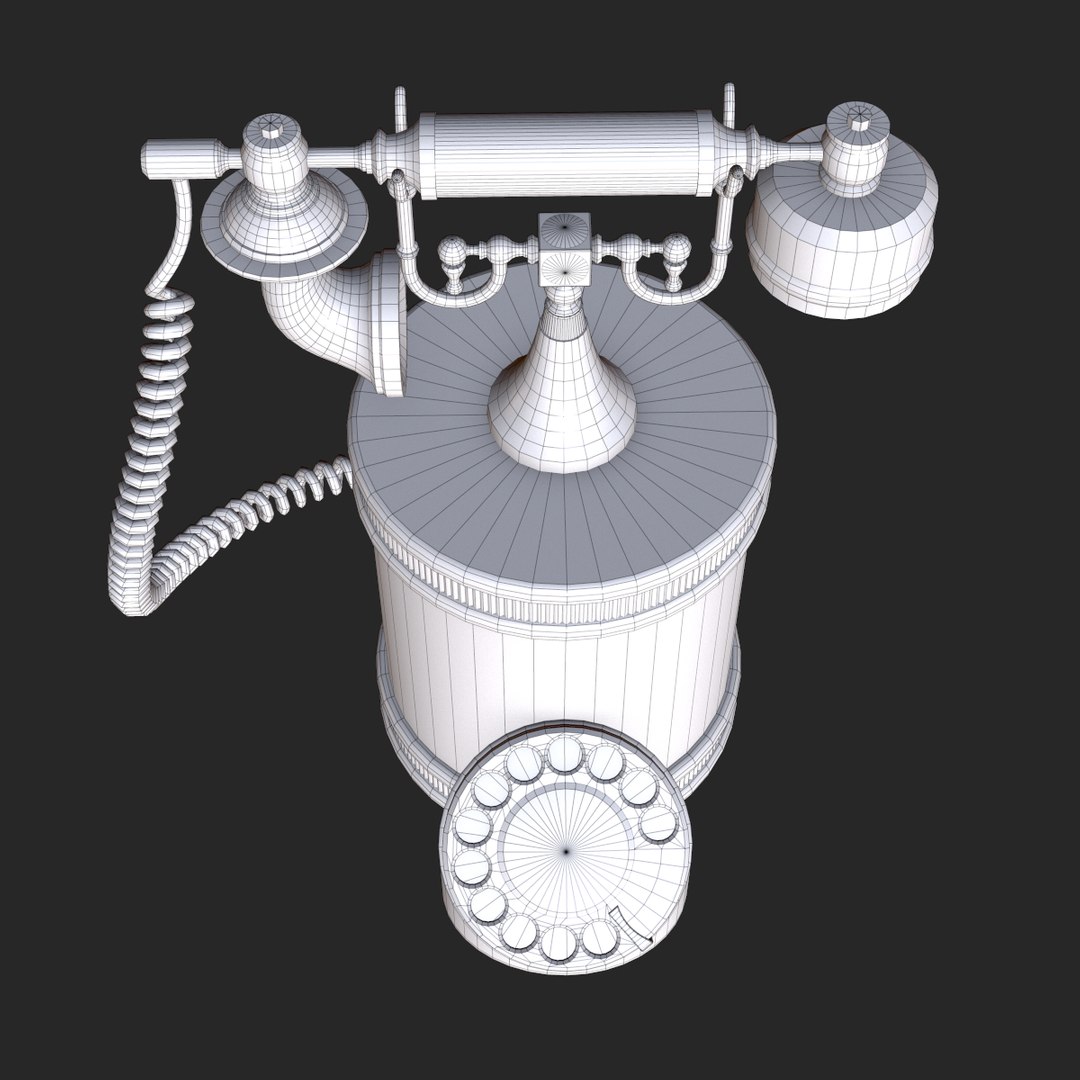 3D model retro vintage phone - TurboSquid 1416704