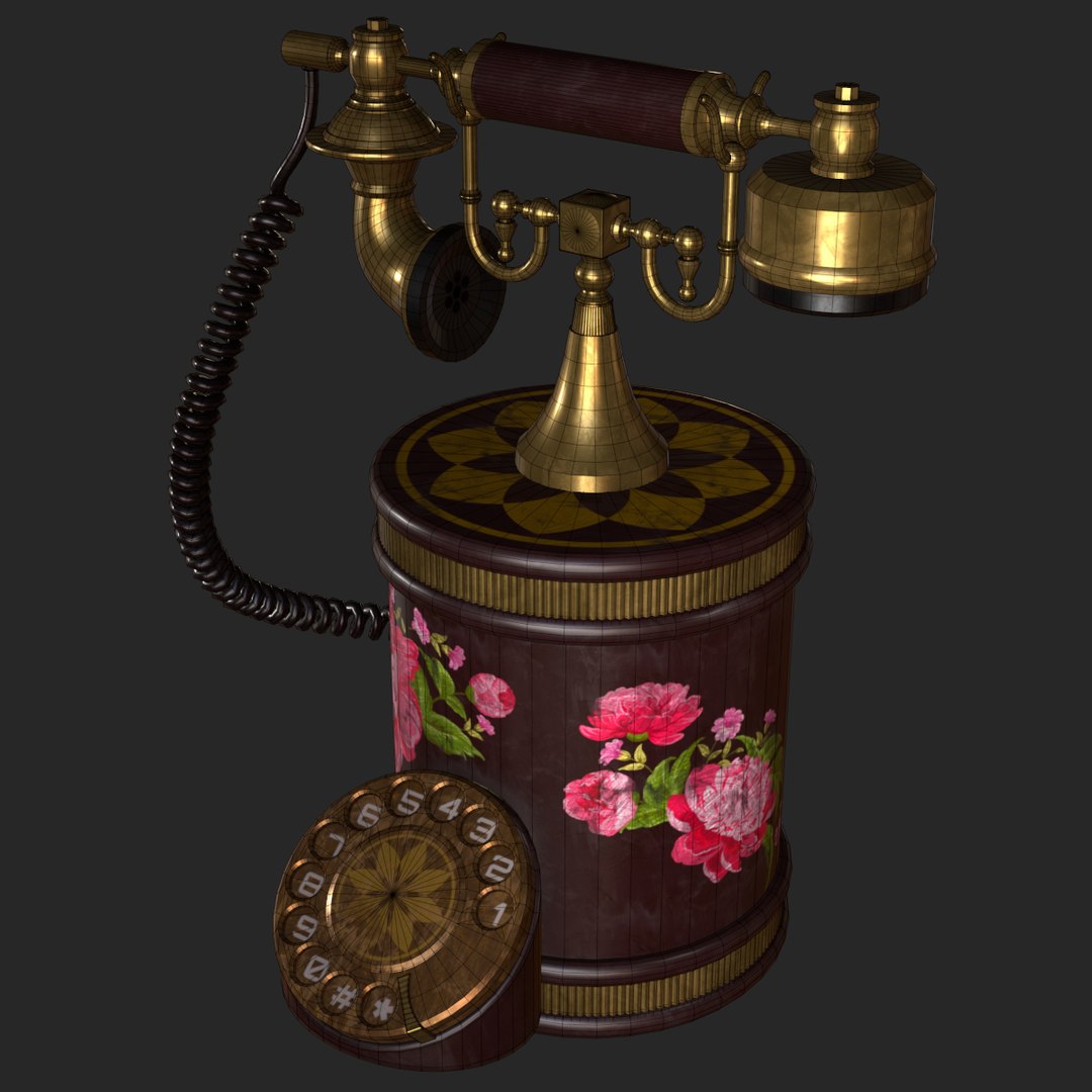 3D model retro vintage phone - TurboSquid 1416704
