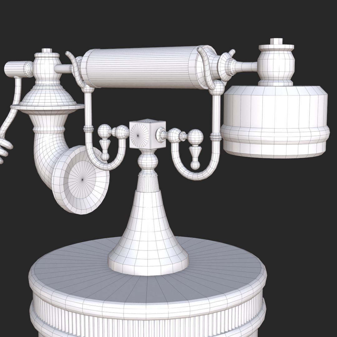 3D model retro vintage phone - TurboSquid 1416704