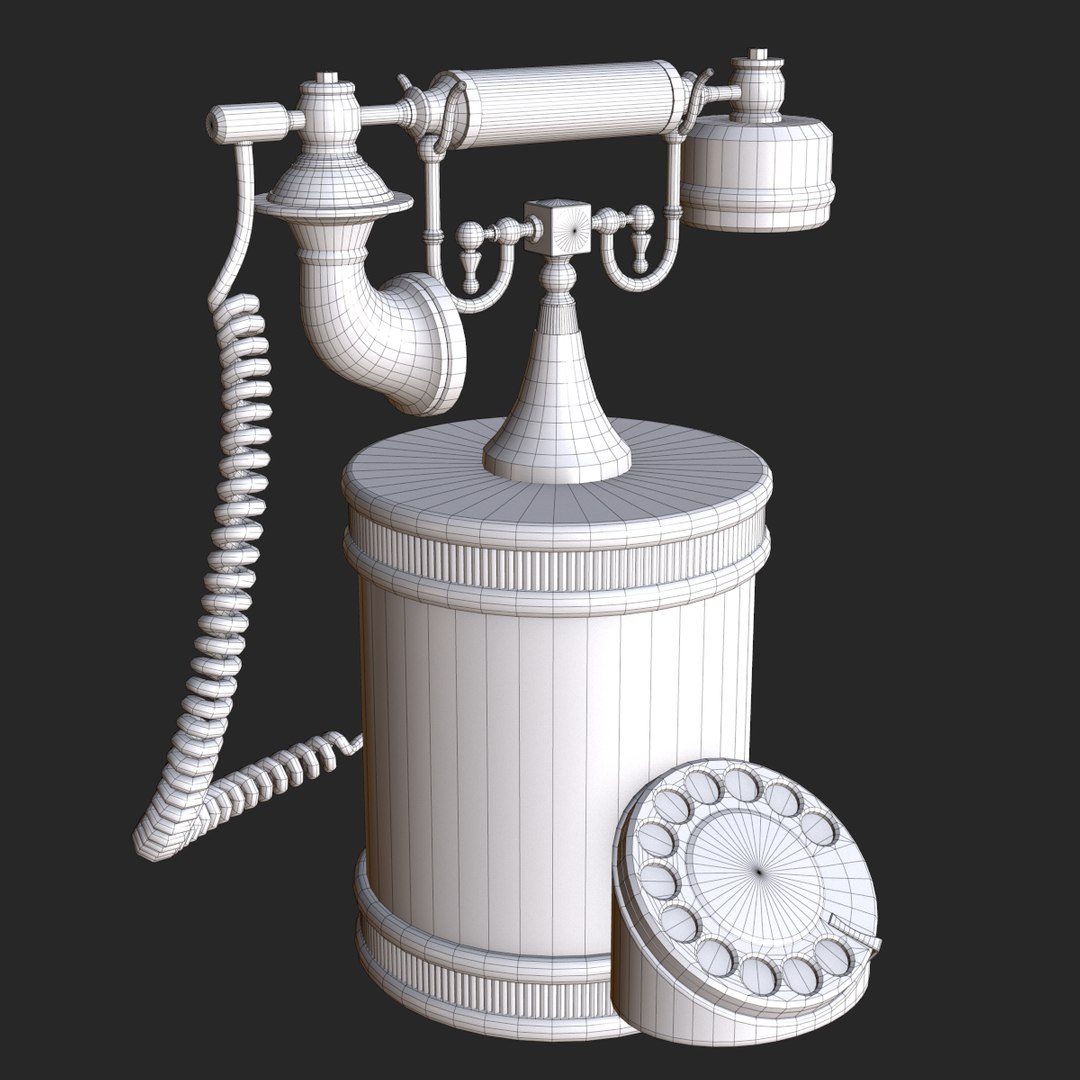 3D model retro vintage phone - TurboSquid 1416704