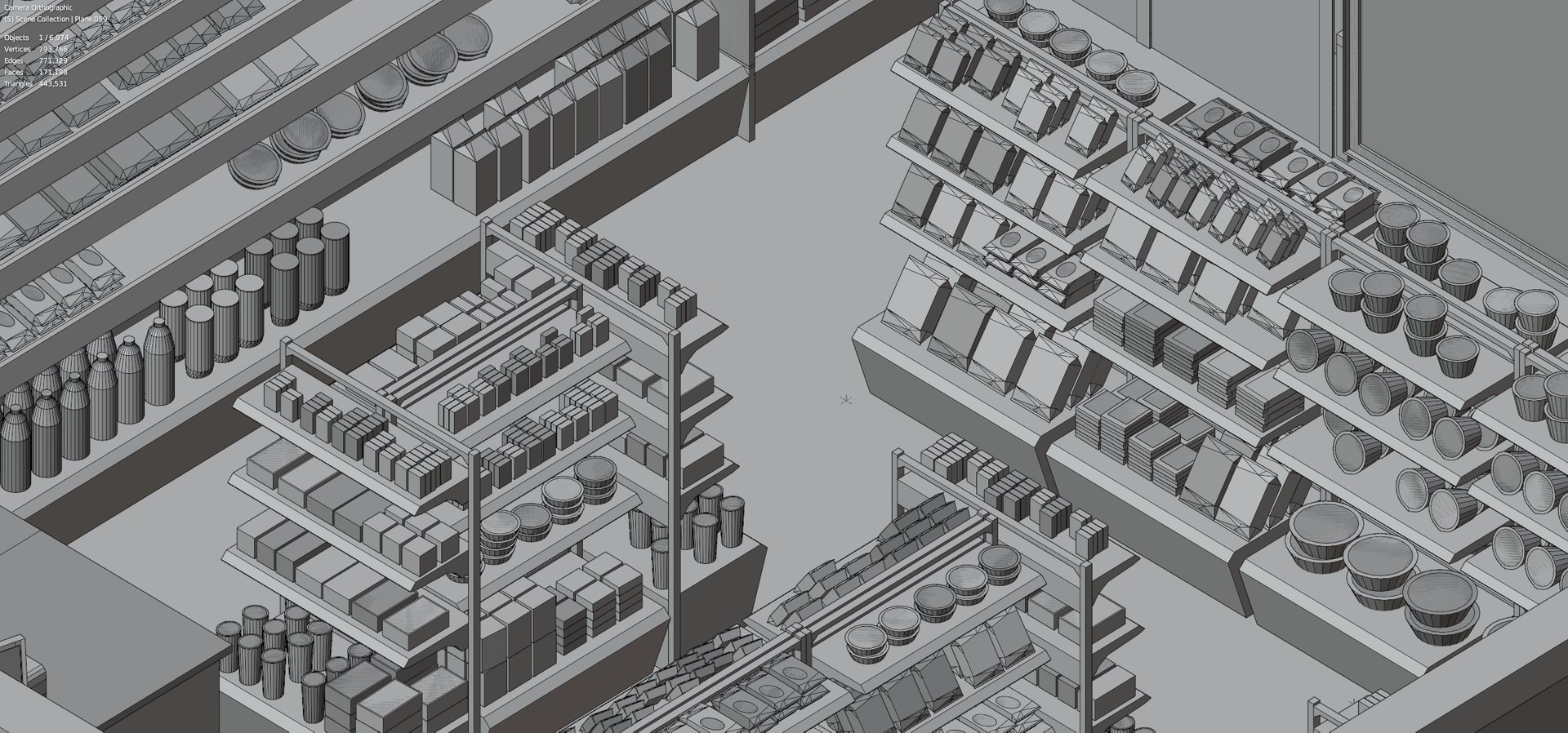 3D Convenience Store Model - TurboSquid 1170248