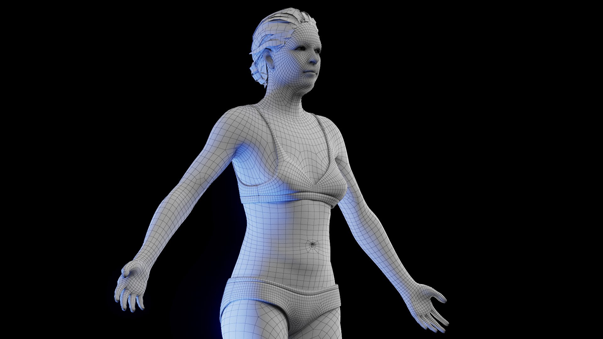Human Elder Female Body 3D Model - TurboSquid 2018007