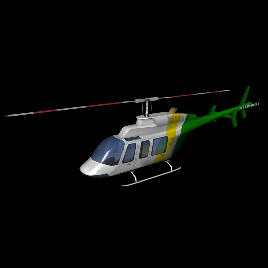 Ranger Helicopter Bell 407 3d 3ds