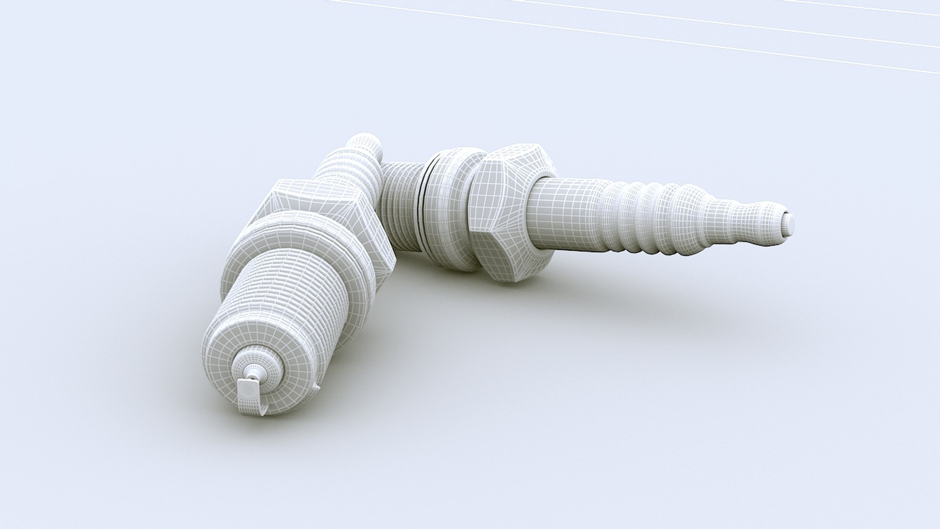 3d Spark Plug Model