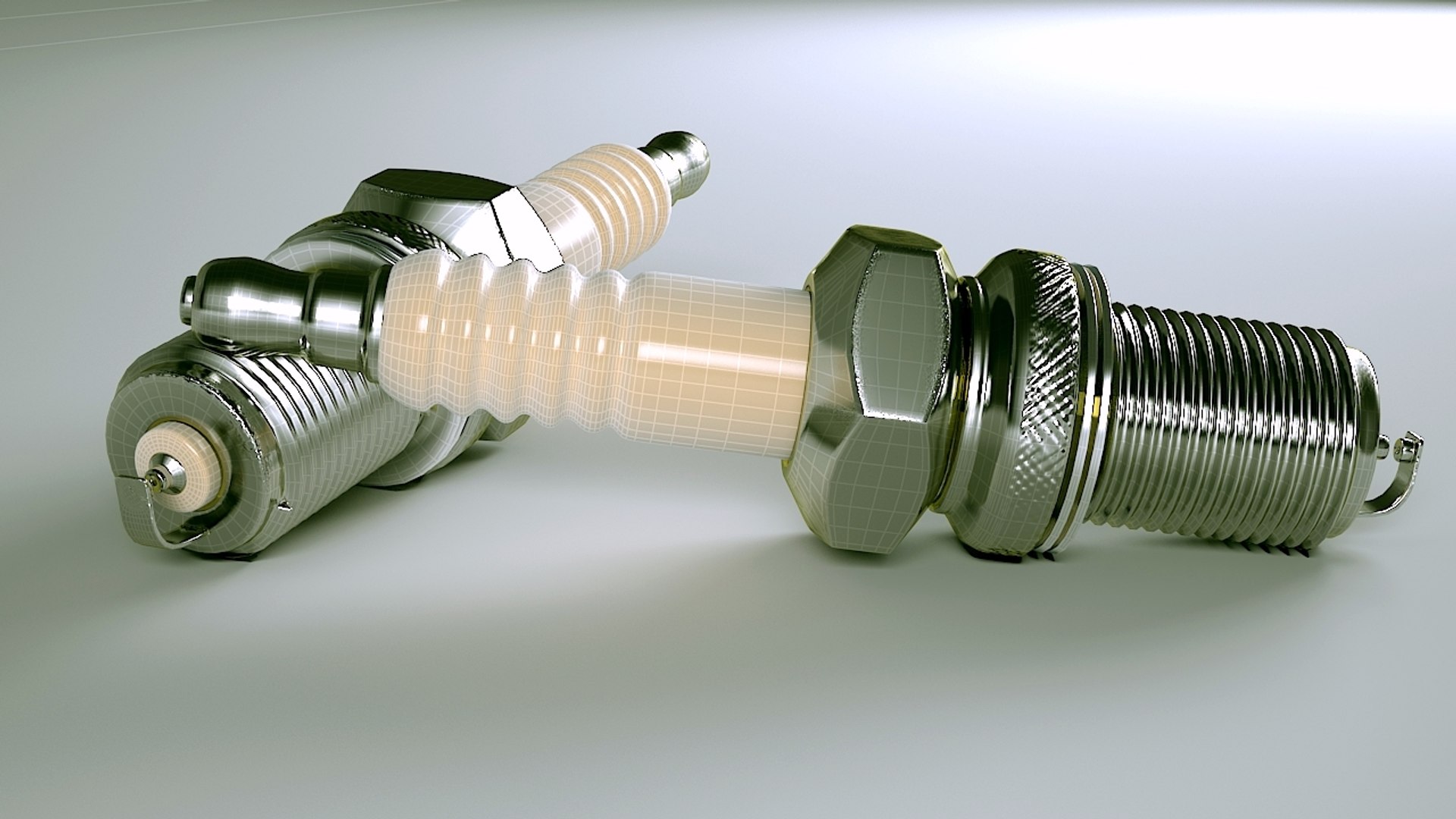 3d Spark Plug Model